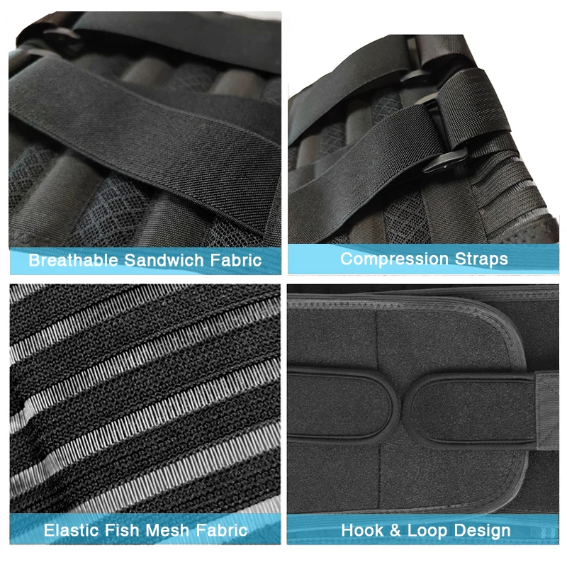 Factory Logo Sports Working Removable Waist Pad Elastic Decompression ...