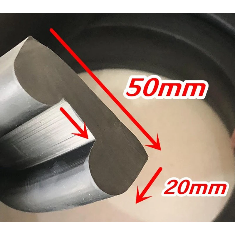 50mm Boat Fender Rubbing Strake B Section Black PVC