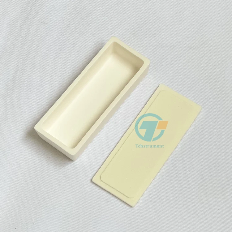 100*40*20mm Alumina Ceramic Boat Crucible with Lid - TCH