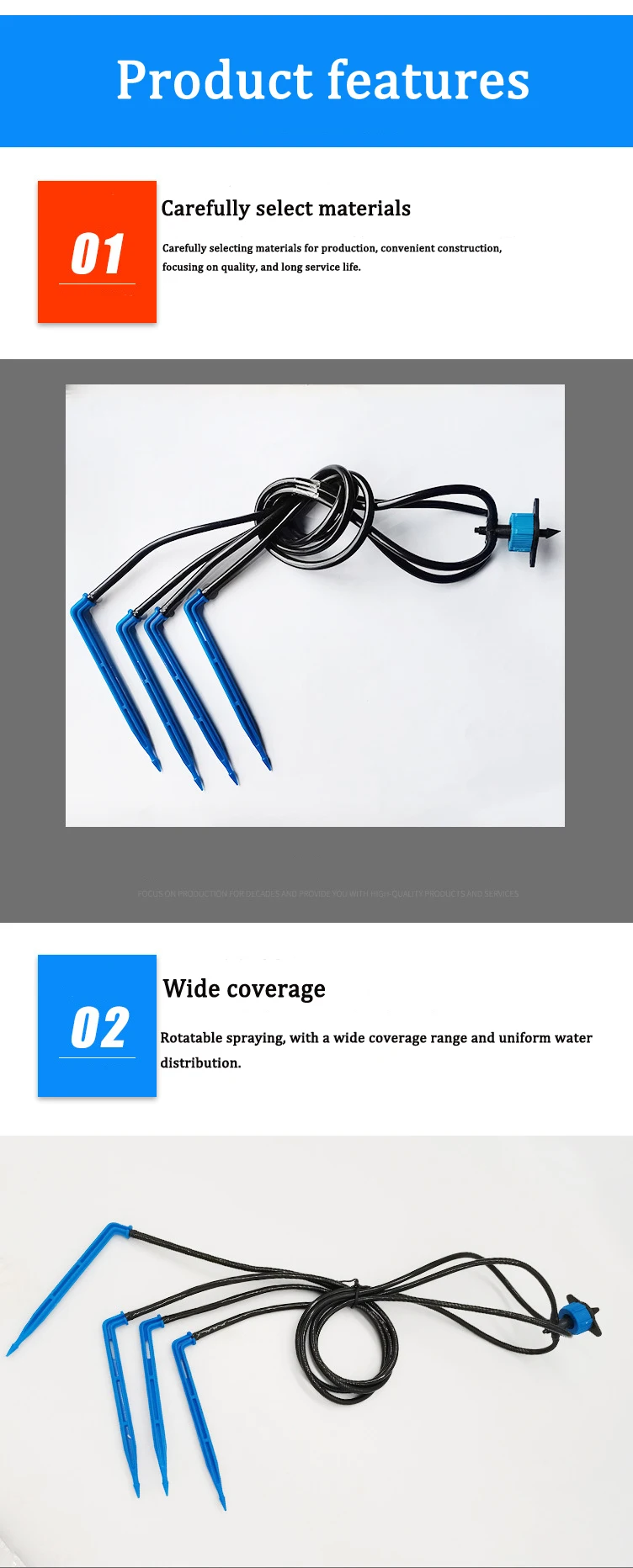 Water Saving Drip Drip Arrow 1-2 1-4 50cm Capillary Flow Stabilizer ...