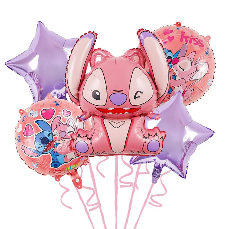 Cartoon Lilo Stitch Theme Party Foil Balloon Set Baby Shower Boys And ...