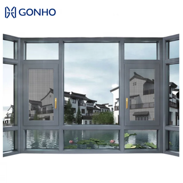 Gonho Casement Windows With Insect Screen Customization Slim Frame 12 ...