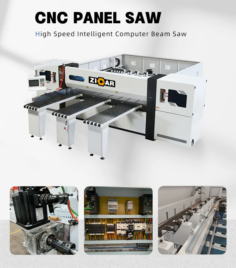 Zicar Melamine Pvc Plywood Panel Edge Bander Cabinet Door Production ...