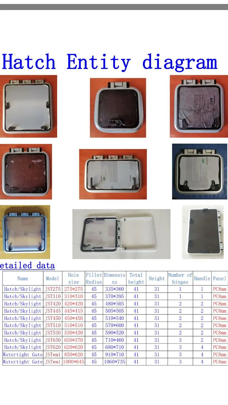 Boat Custom Marine Aluminum Deck Hatch - Durable & Secure