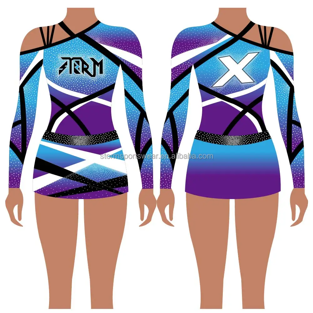 Cheerleading Uniforms Customized Costume Design With Rhinestones ...
