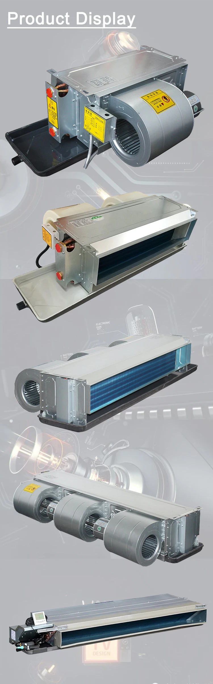 Ceiling Concealed Ducted Air Conditioner 24000btu 3p 7.5kw Cooling Only ...