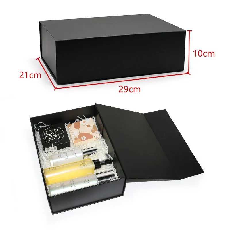 Custom Printed Luxury Black Magnetic Gift Box Wholesale Gift Box ...