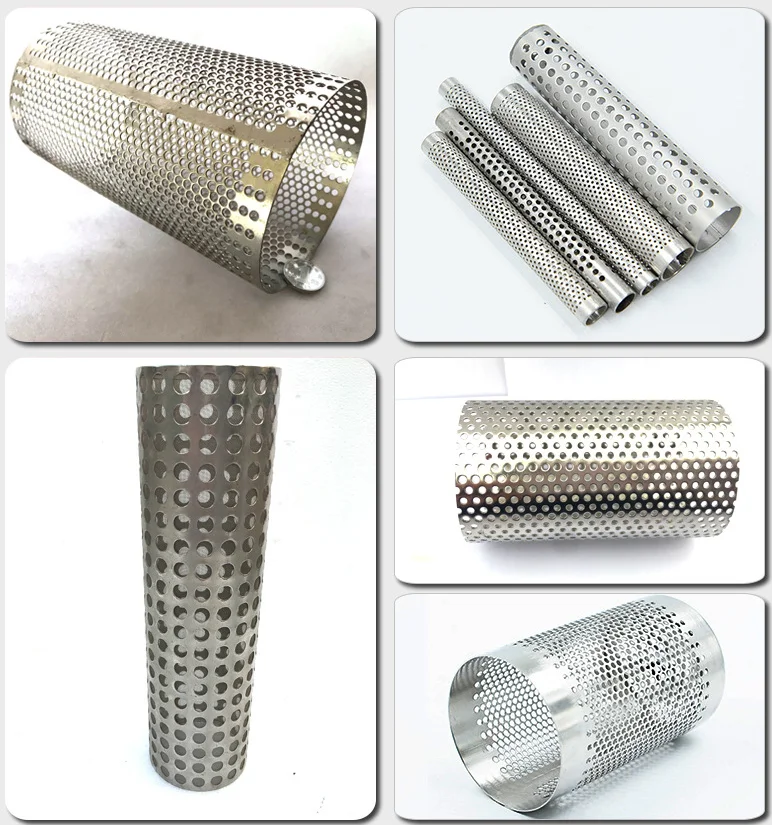 Cylindrical Stainless Steel 304 Perforated Pipestainless Steel ...