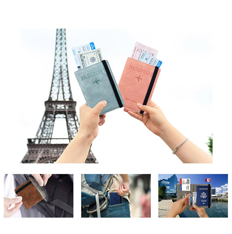 Wholesale Custom Logo Passport Cover - Multifunction Travel Wallet