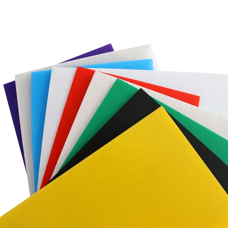 pp plastic corrugated board polypropylene material color hollow correx ...
