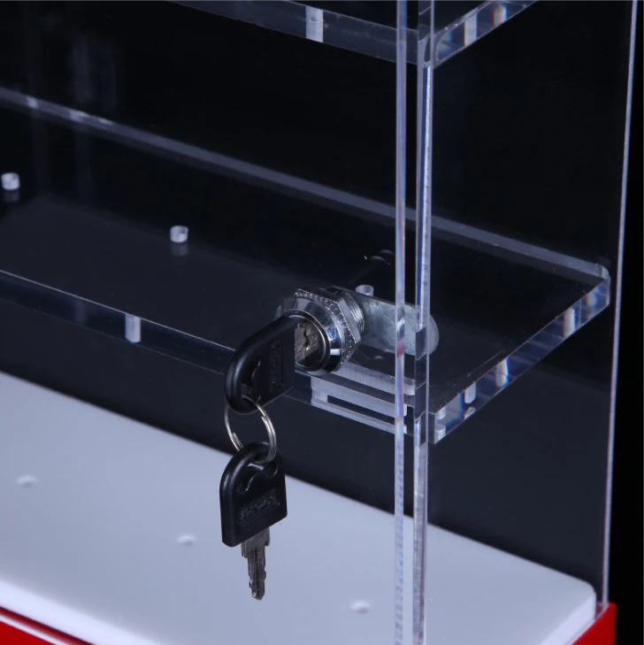 Secure and Stylish Acrylic Display Cabinet - Customizable