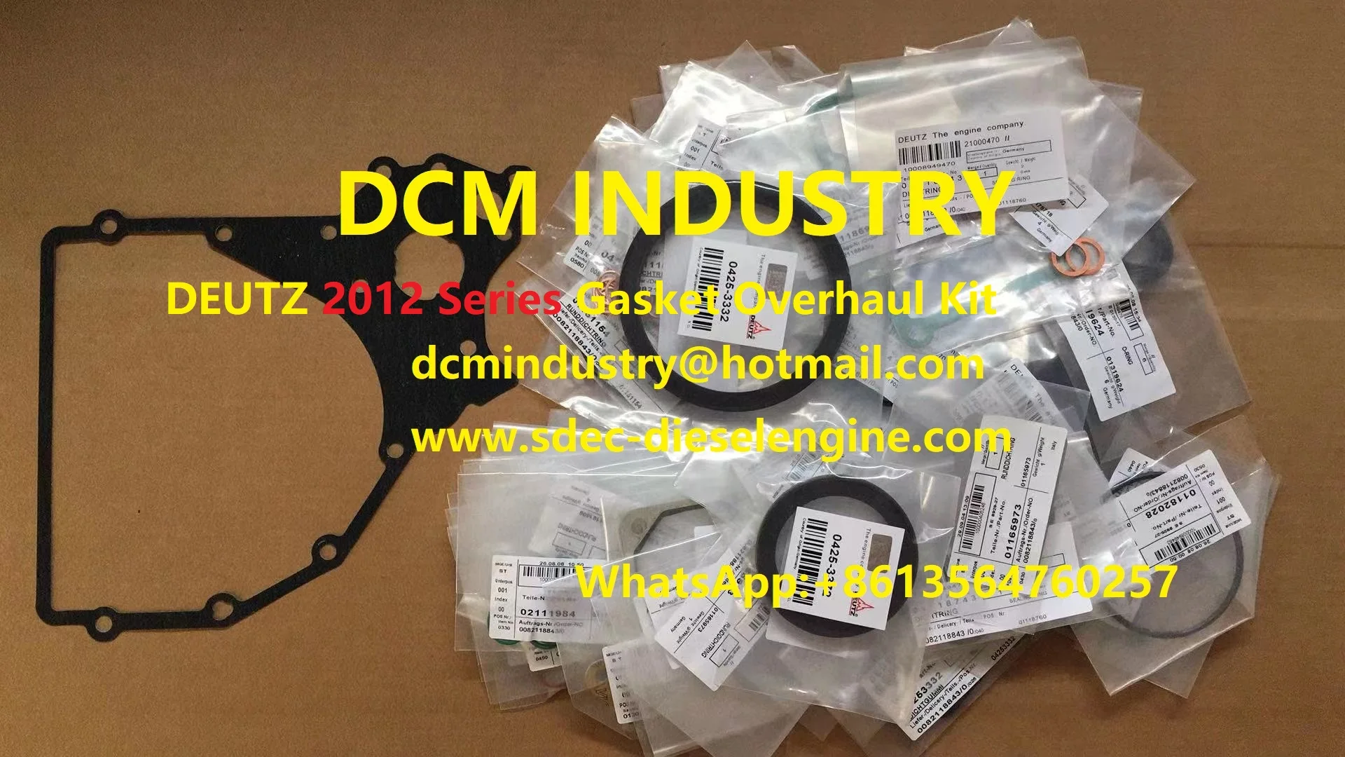 DEUTZ VOLVO TCD6L2012 D6E Engine Gasket 02937588 for Excavator