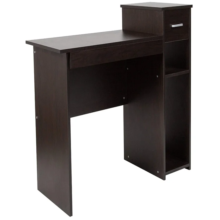 Contemporary Multifunctional Wood Computer Desk With Drawers And ...