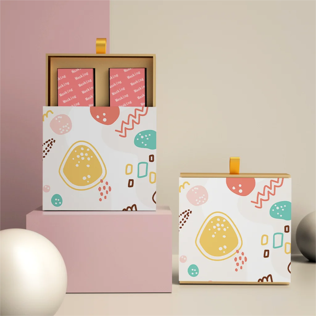Custom 10x8x6 Shipping Boxes Cardboard Paper Packing Gift Drawer Small ...