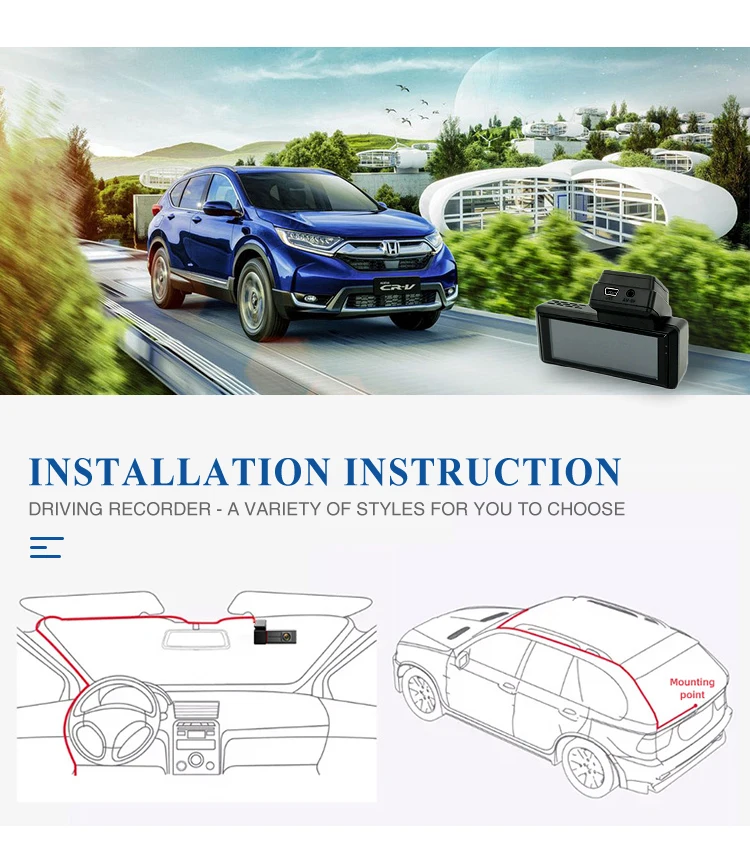 Flipping Logo Reversing Camera Emblem Vehicle Parking Camera Car Rear ...