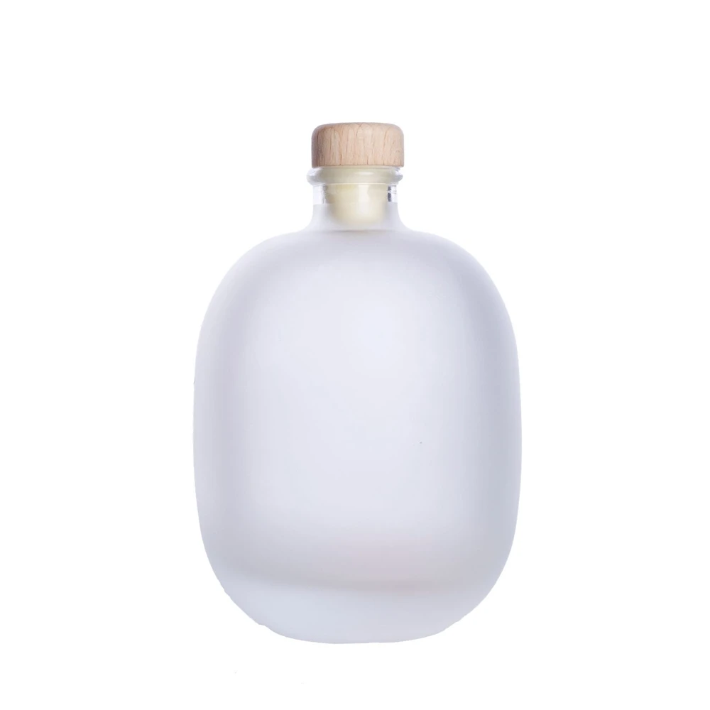 Wholesale 250ml 500ml Empty Storage Bottle - Frosted Clear Glass