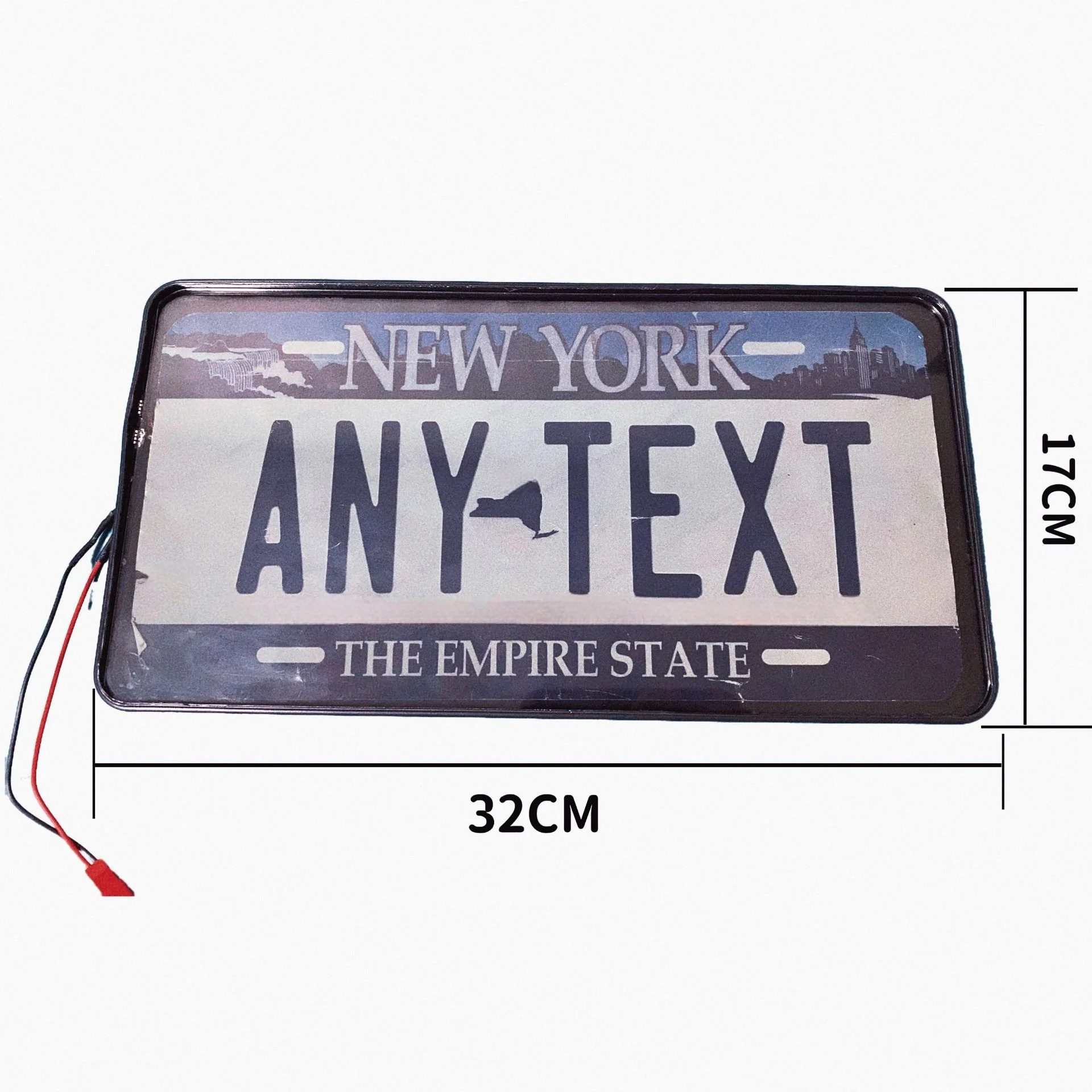 Black Car License Plate Cover for Vehicle Plate Numbers - 1 Year Warranty