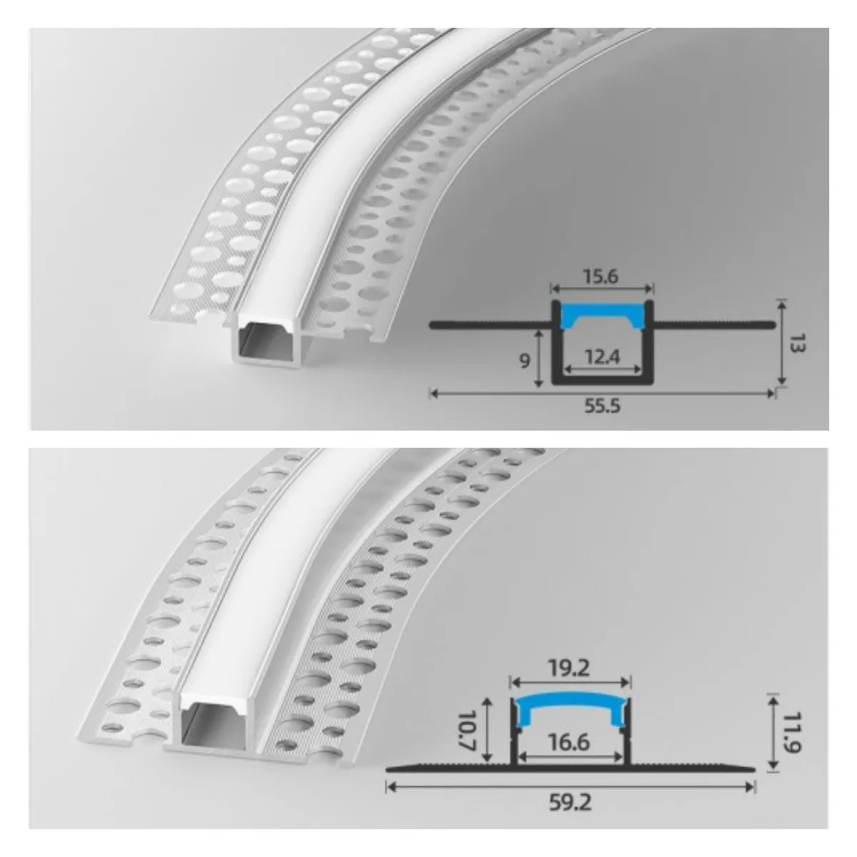 Gypsum Wall LED Strip Lighting - Flexible & Customizable