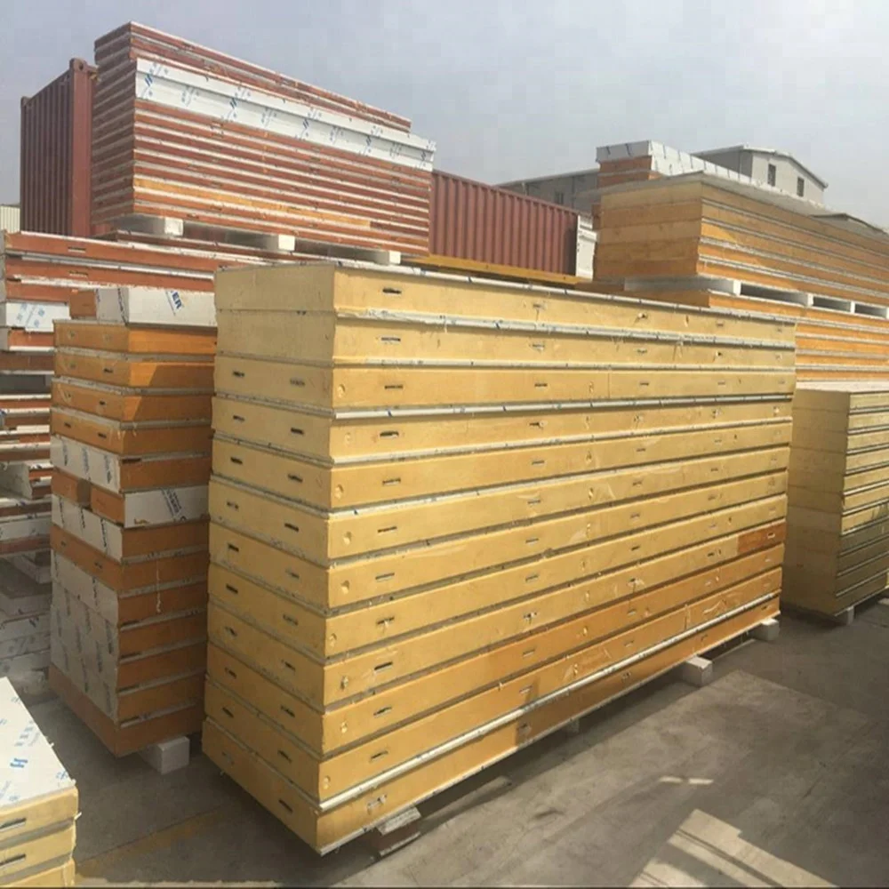 Wall Cladding Insulation Board Sip Cold Room Panel Rock Wool/ Pu /eps ...