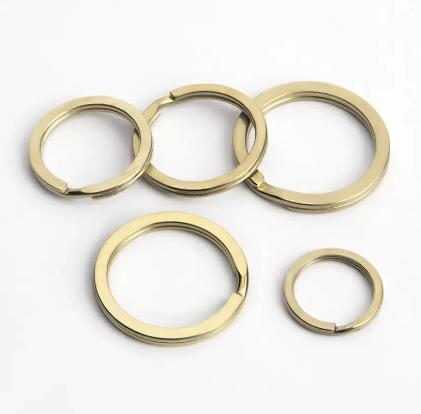 Factory Custom Multi-gauge Brass Key Ring Leather Diy Accessories - Buy ...