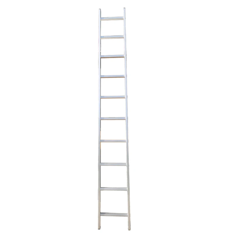 Weiken Factory 10 Steps Aluminum Ladder Single Side Straight Ladder ...
