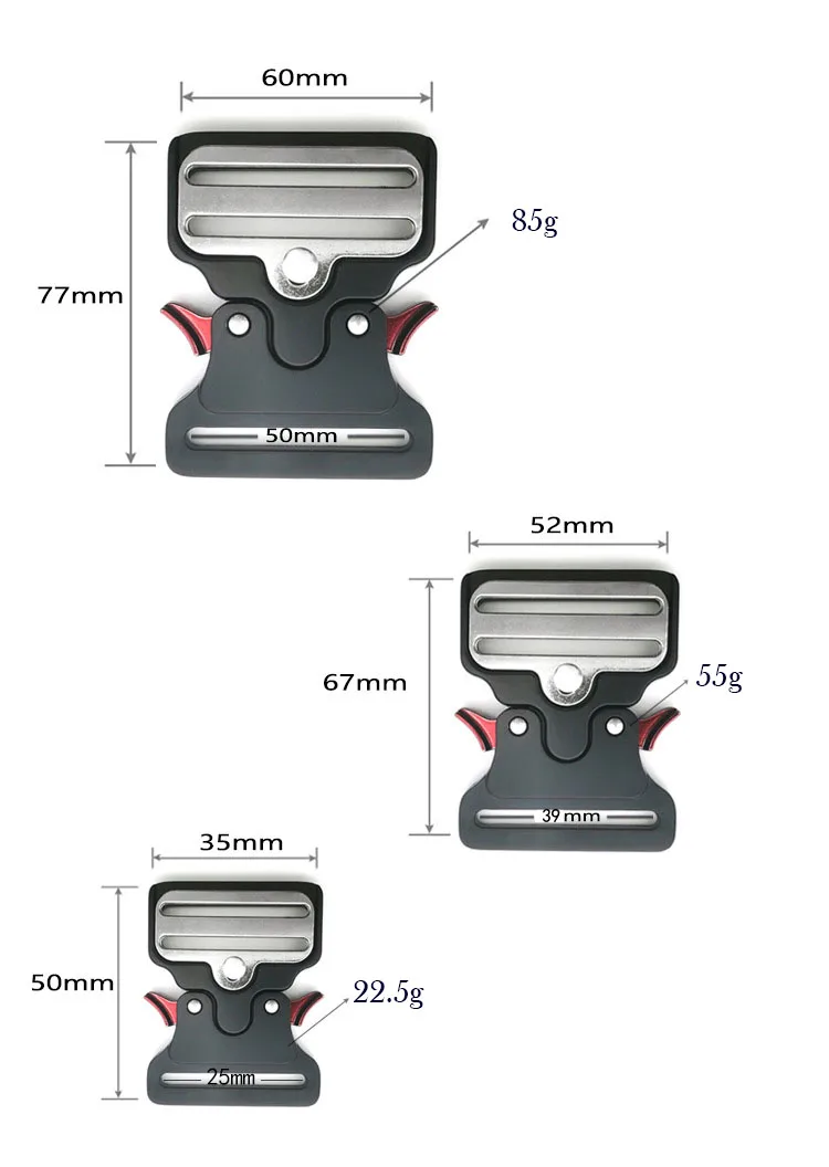 Wholesale Customize Webbing Space Aluminum Quick Release Buckle ...