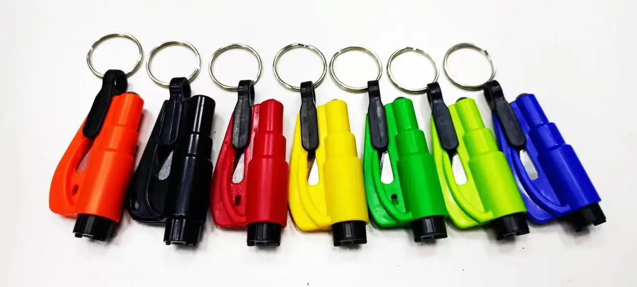 The Original Emergency Keychain Car Escape Tool 2-in-1 Seatbelt Cutter And Window Breaker ...