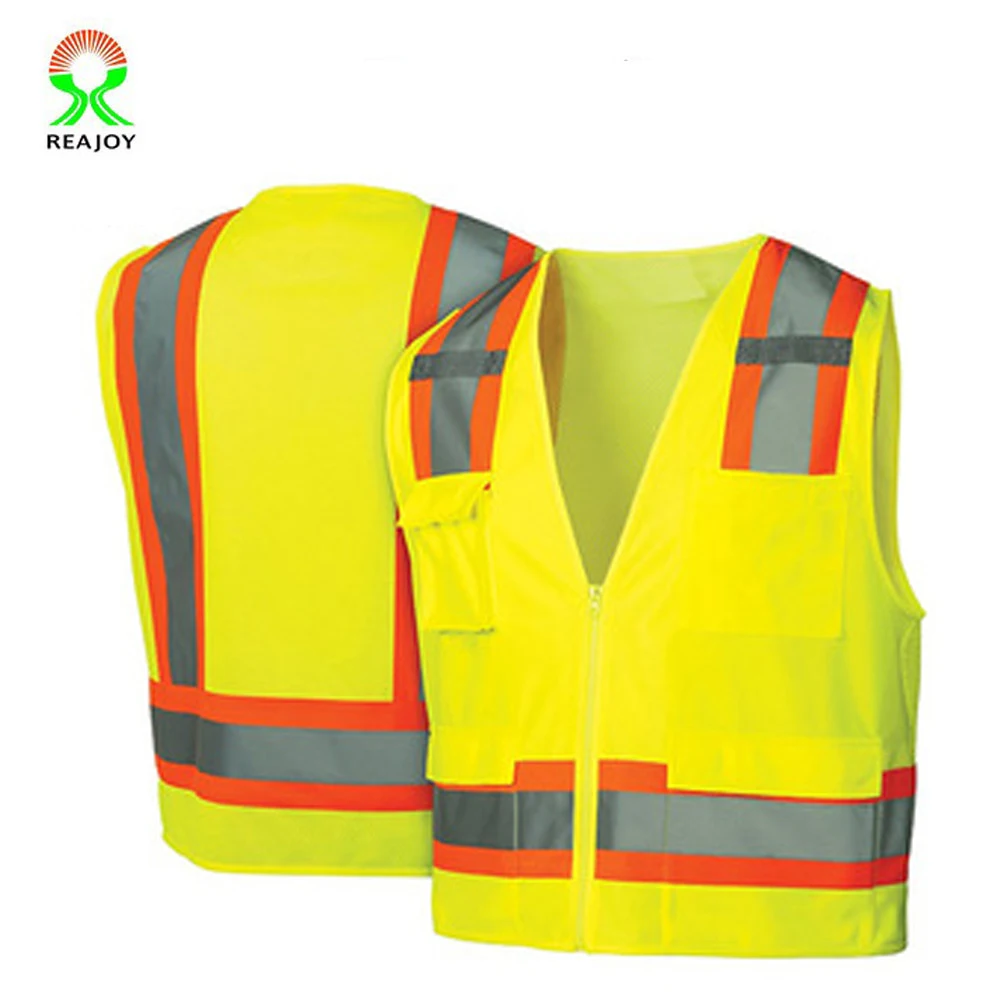 Hi-vis Construction Safety Vest Contractor Vest - Buy Contractor Vest ...