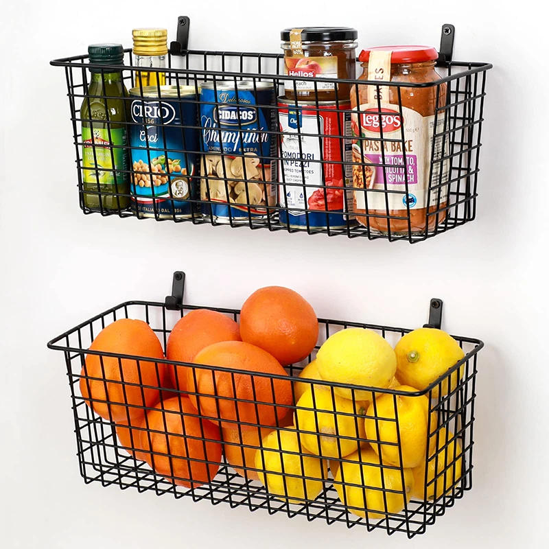 Wholesale Custom Hanging Wall Basket For Kitchen Storage Wall Mount ...