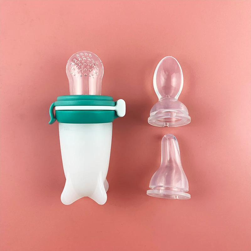 3 In 1 Multi-functional Silicone Rice Paste Baby Bottle Fruit Pacifier ...