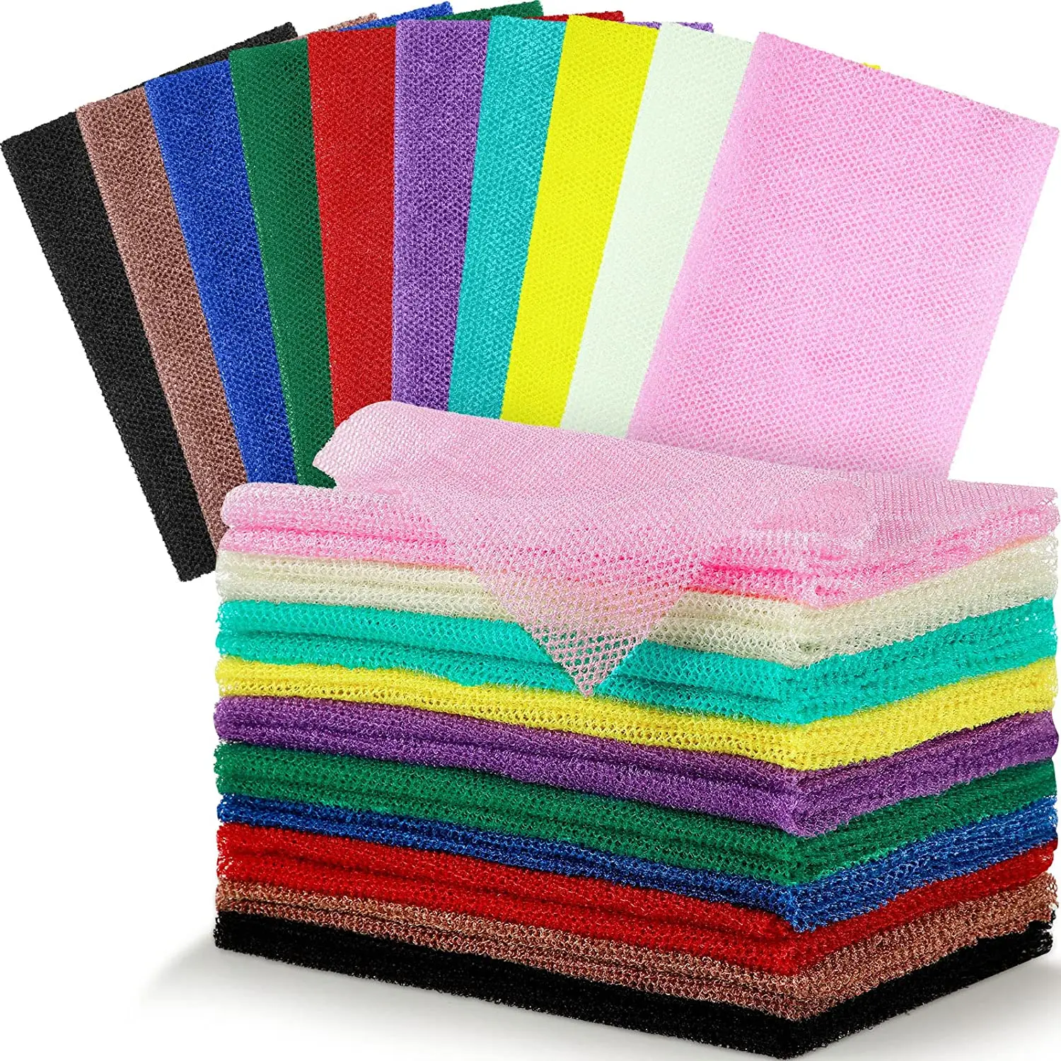 Exfoliating Long Nylon Mesh Body Scrubber - African Net Sponge