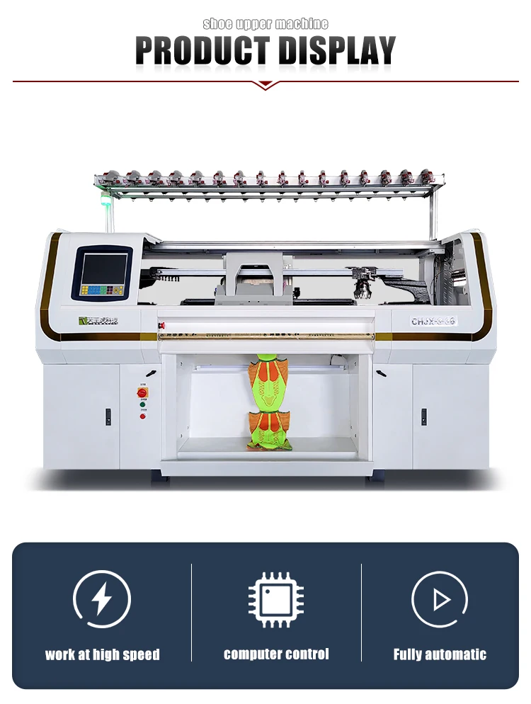 Shoe Vamp Flat Knitting Machine 4d/3d Shoe Upper Knitting Machine ...