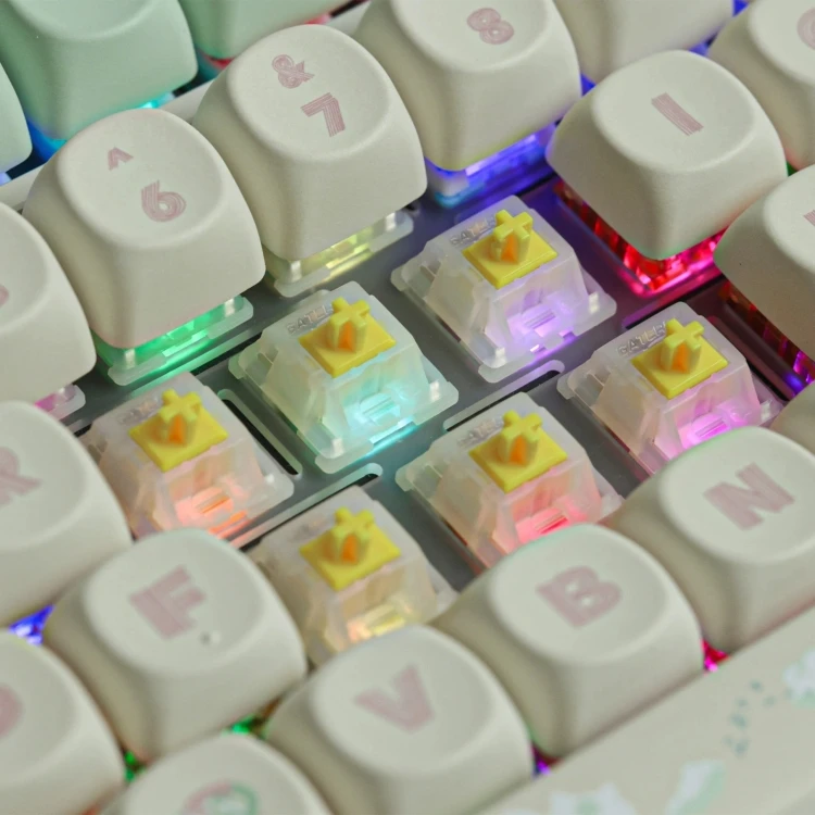 Gateron Pro Milky Yellow Switch 5-pin Linear For Mechanical ...