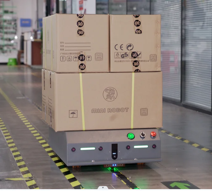 AGV 50-300kg Robot Material Handling Magnetic Stripe Navigation Auto ...