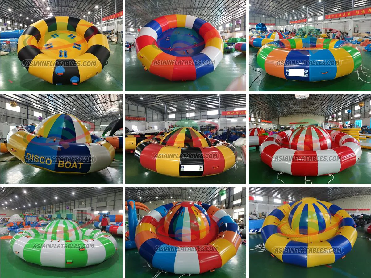 Inflatable Flying Disco Boat - Fun for Water Parks