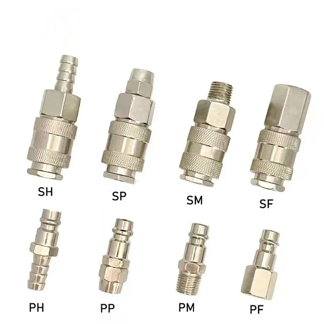 Pneumatic Fitting EU Euro Type Air Line Quick Coupling Coupler Adapter ...