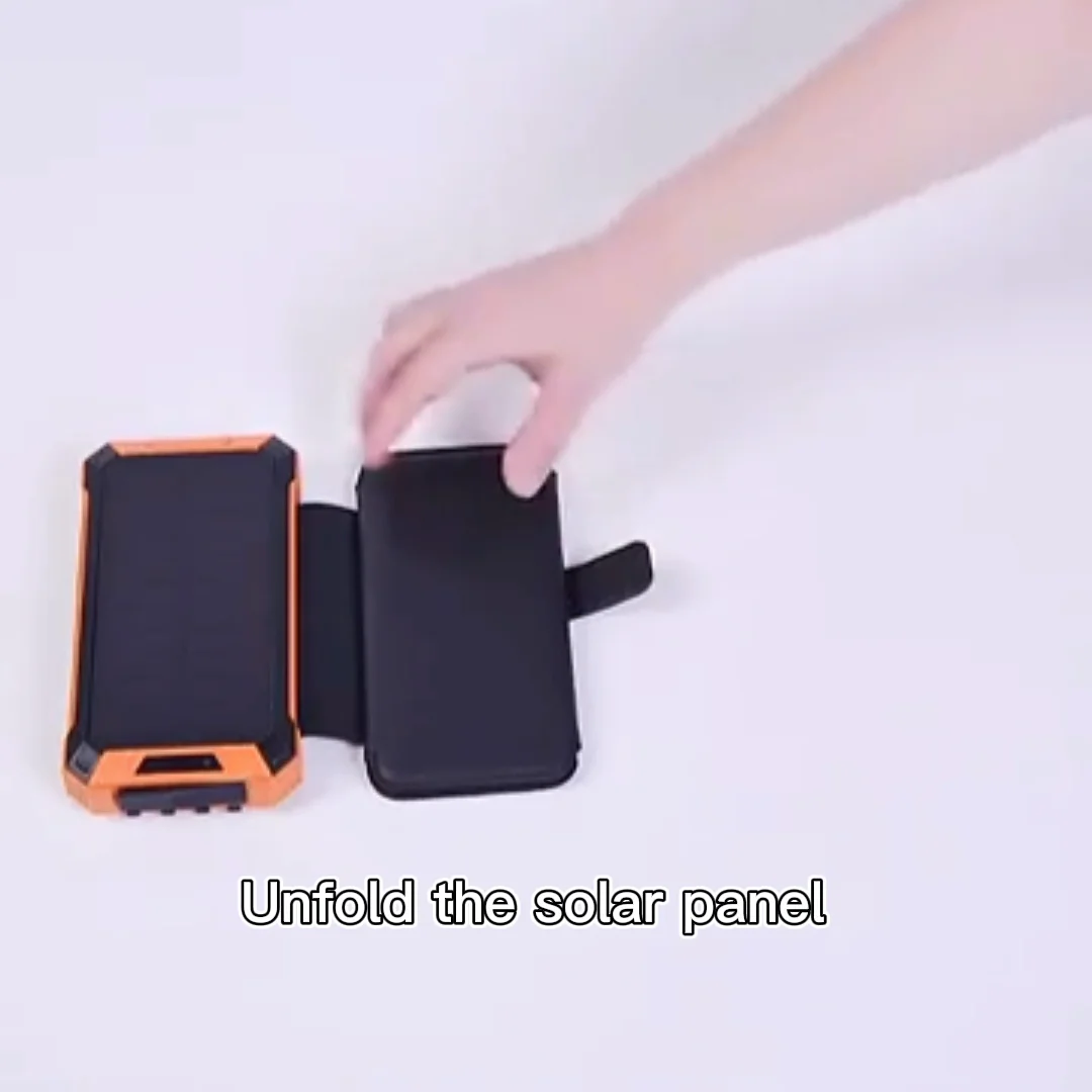 Power Bank Solar Cell Energy Foldable Panel 20000mah Slim Mini Wireless ...