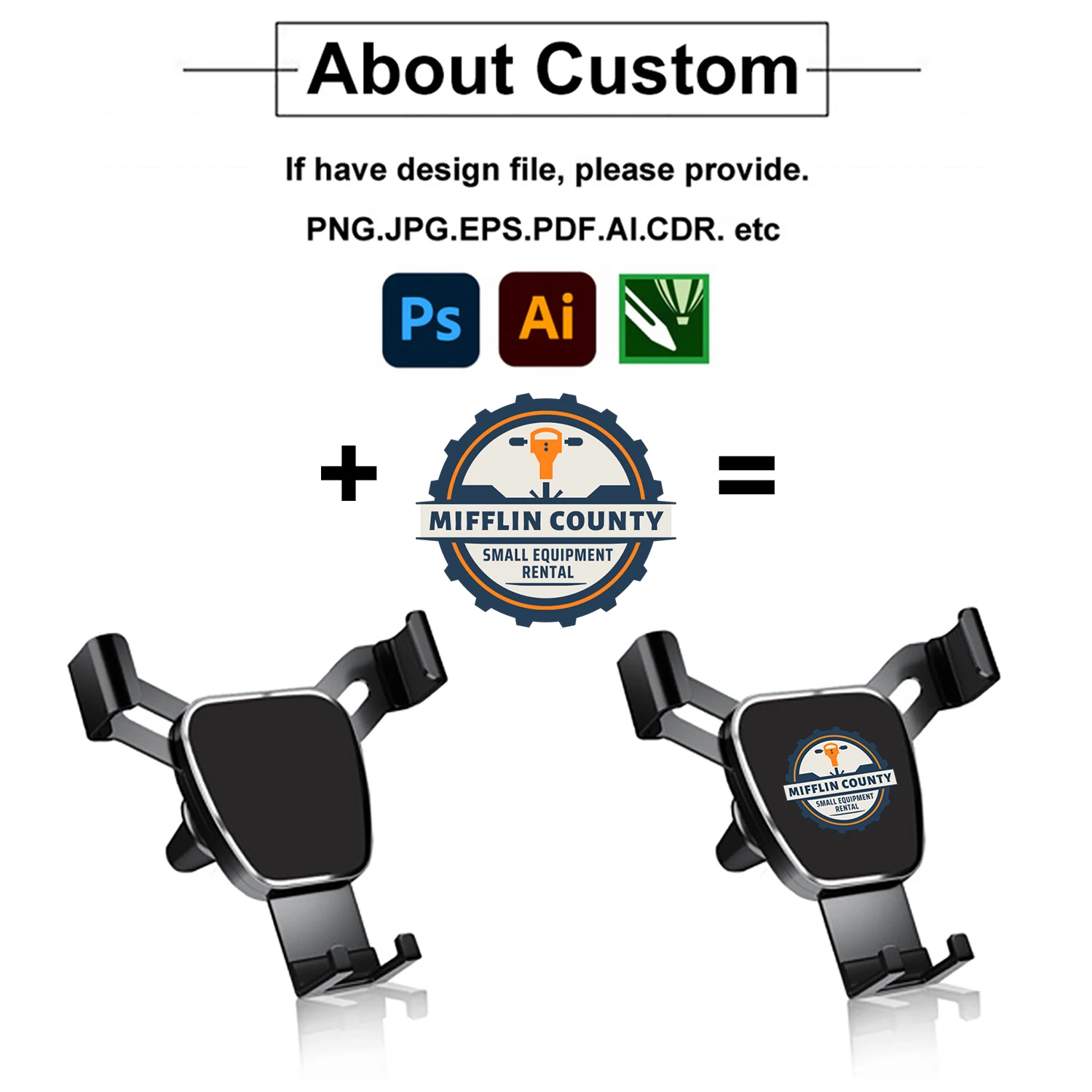Custom Logo Adjustable Metal Rack Phone Car Holder Mount Holders Phone ...