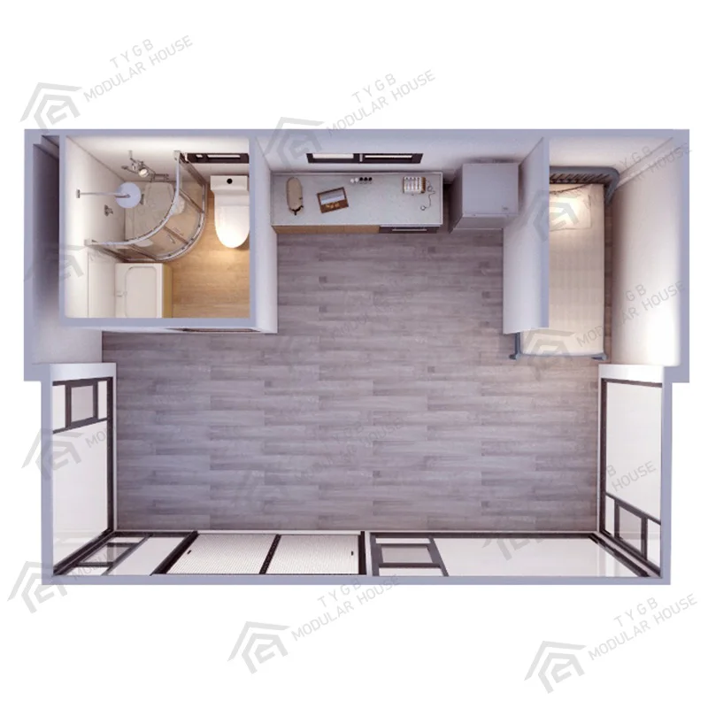 Modern Design Extendable Steel Structure Tiny Prefab Slide Out ...