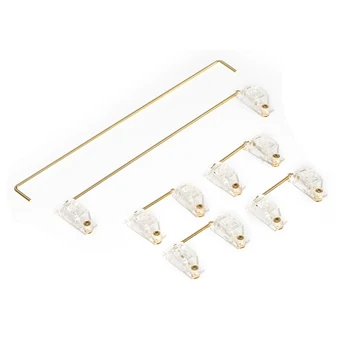 Durock Transparent Gold Plated 2u 6.25u 7u 3u Screw In Stabilizers Pcb ...