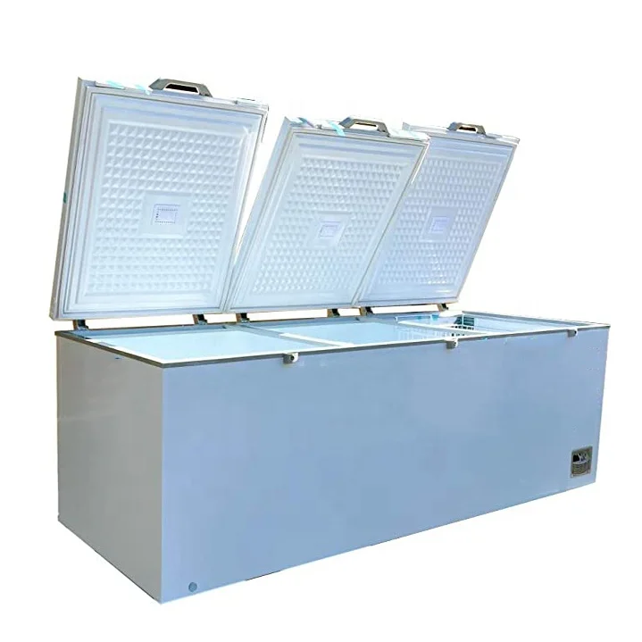 630l Commercial Three Doors Chest Supermarket Deep Freezer - Buy ...