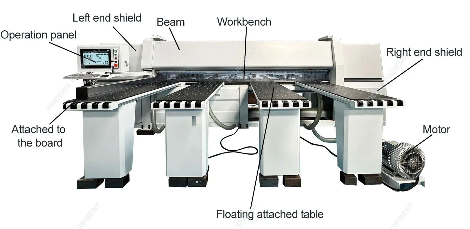 Mdf Computer Beam Saw Cnc Wood Plank Machinery Automatic Mj6238a ...