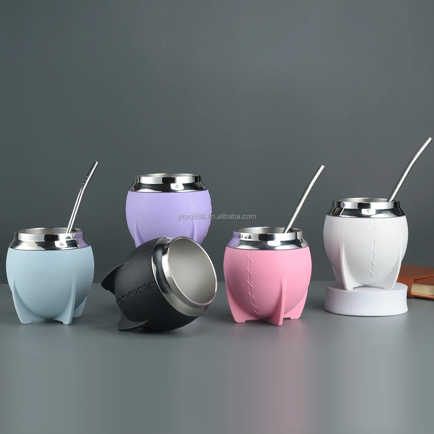Premium Yerba Mate Gourd Set With Stainless Steel Straw Bombilla Set ...
