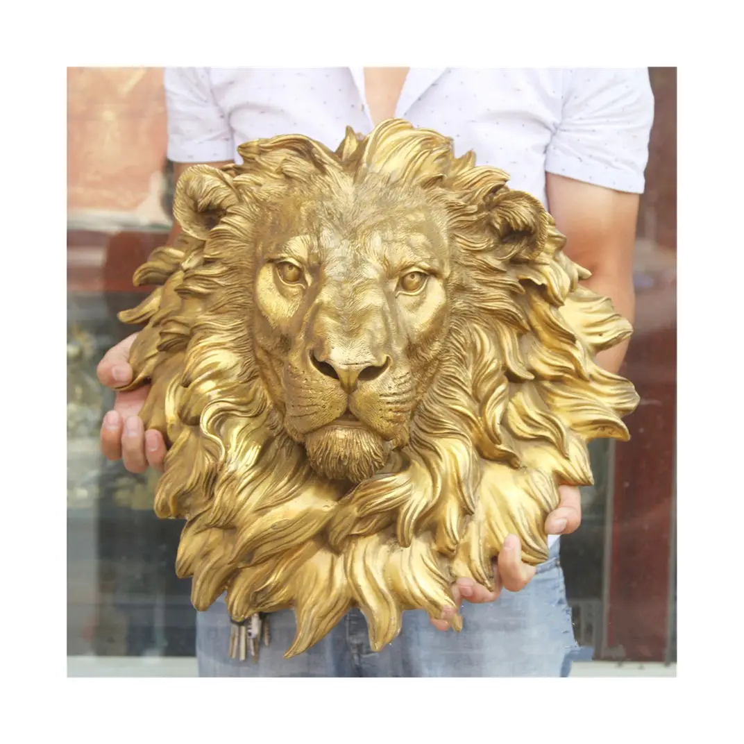 Wholesale Bronze Statue Copper Lion Head Copper Lion Head Ornaments ...