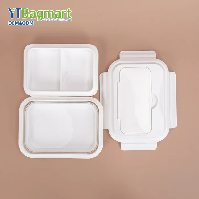 Microwavable Bpa Free Silicone Round Lunch Containers Prep Storage ...