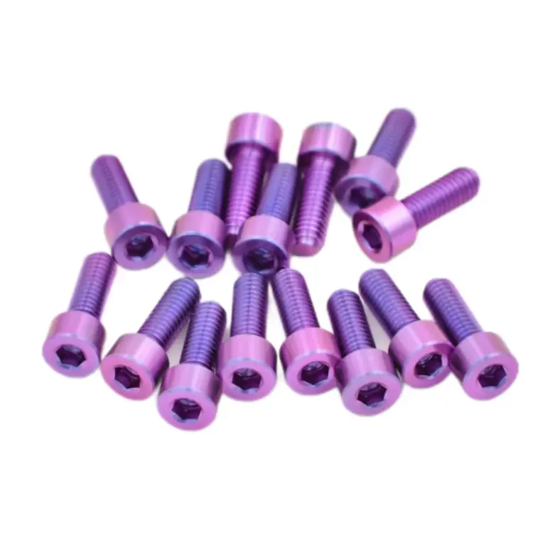 Gr2 Gr5 Gold Titanium Din933 M4 M6 M8 Cup Hex Head Socket Hex Gold ...