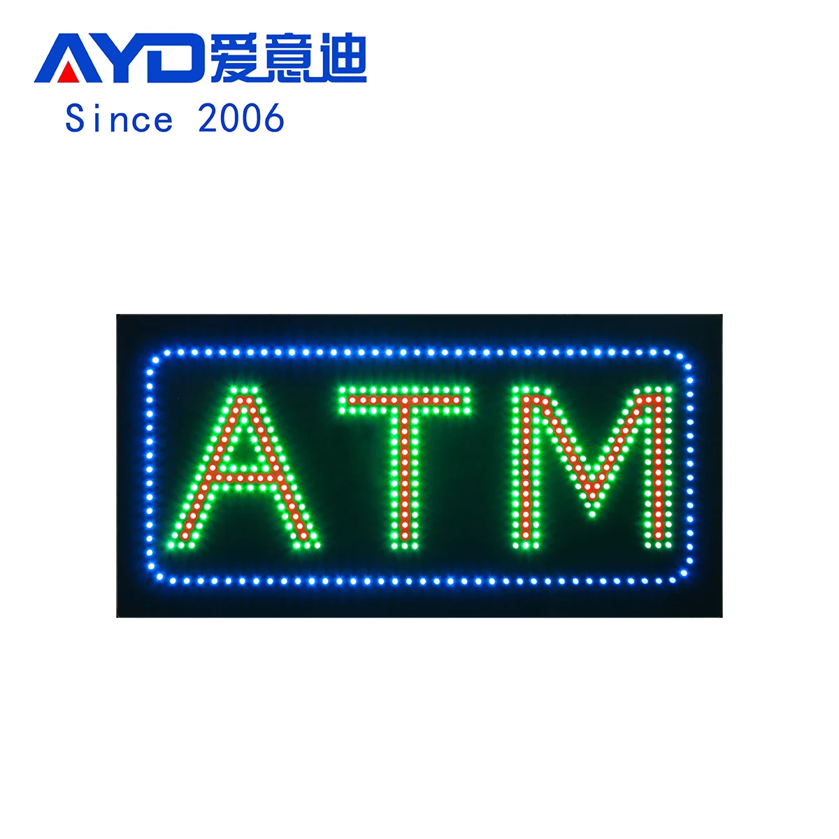 Bank 9*19 Inch Led Open Sign, Indoor Acrylic Advertising Light Box Led ...