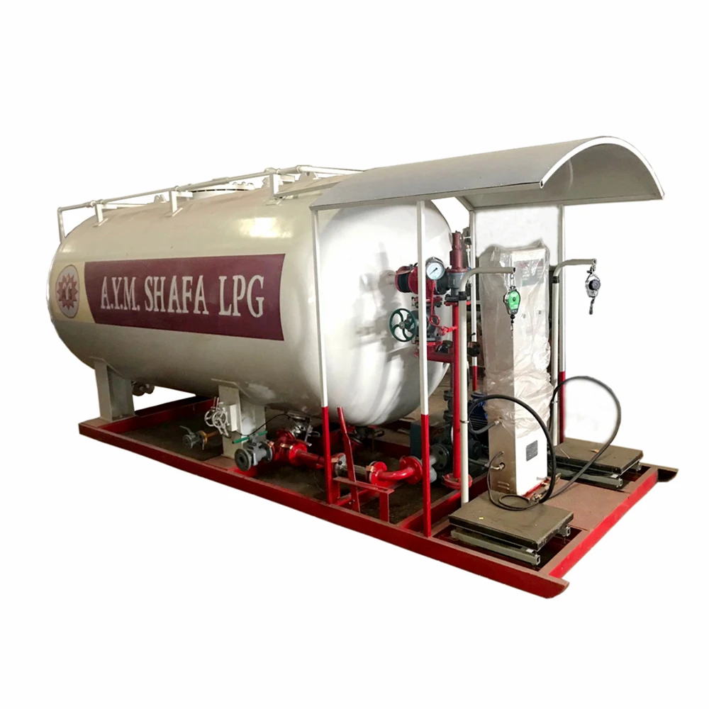10m3 Lpg Skid Mounted Mobile 5 Tons 5mt Lpg Gas Cylinder Filling ...
