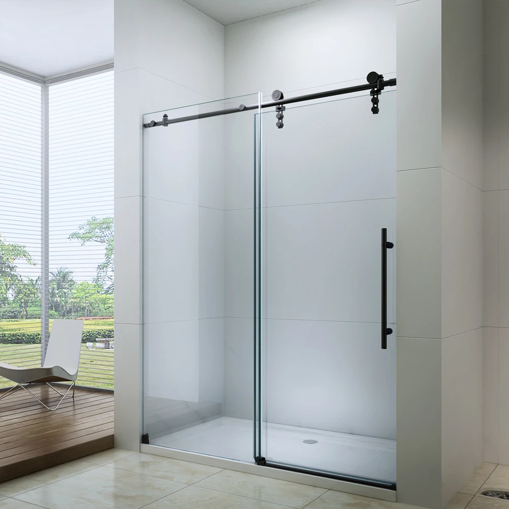 Standard width black framed sliding plexiglass shower doors| Alibaba.com