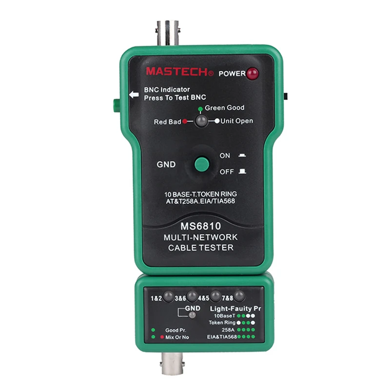 Professional Multi Network Cable Tester Meter Mastech Ms6810 Rj45 Bnc ...